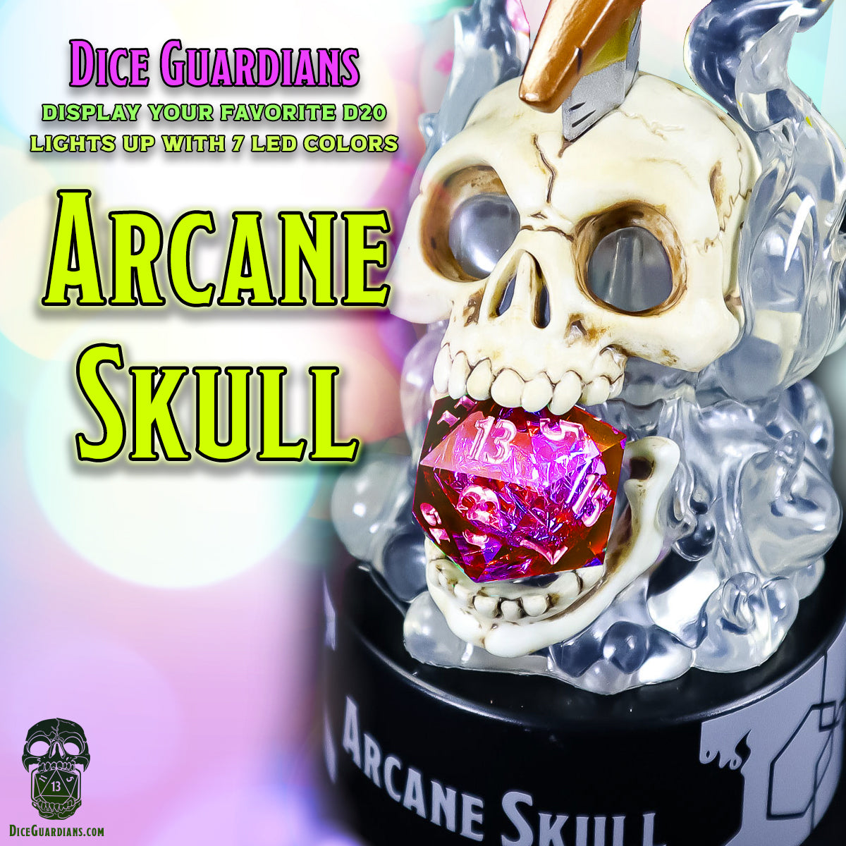 Arcane Skull Light Up Dice Guardian– Dice Guardians